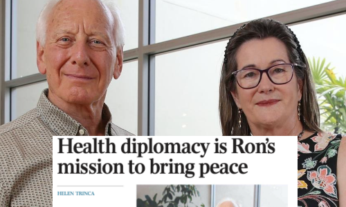 Health diplomacy is Ron Finkel’s mission to bring peace - Rozana ...